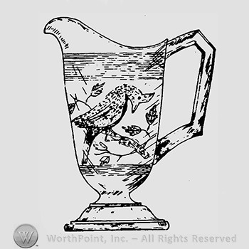 Mark with Glass pattern: Cardinal; pitcher. | #324802