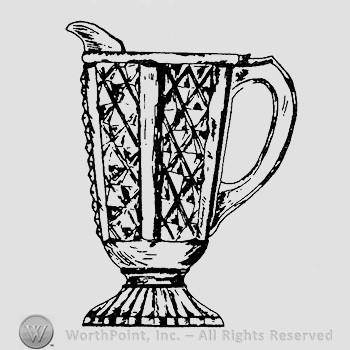 Mark with Glass pattern: Fluted Diamond-Point; | #324809