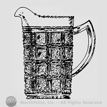 Mark with Glass pattern: Frosted Block; pitcher. | #324905