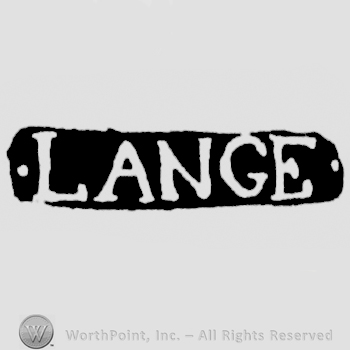 Mark with The text "LANGE". | #32501