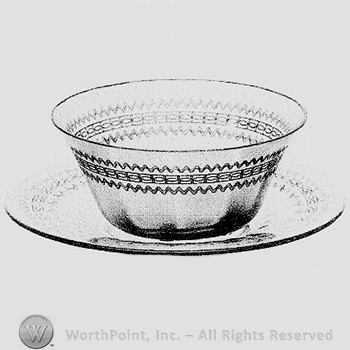 Mark with Glass Pattern: Camden; bowl and plate. | #325084