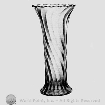 Mark with Glass Pattern: Queen Anne; vase. | #325756