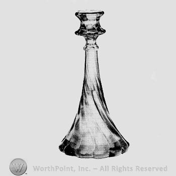 Mark with Glass Pattern: Queen Anne; candlestick. | #325759