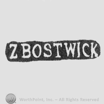 Mark with The text "Z BOSTWICK". | #32619