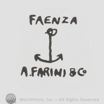 Mark with An anchor and the text "FAENZA A FARINI | #32645