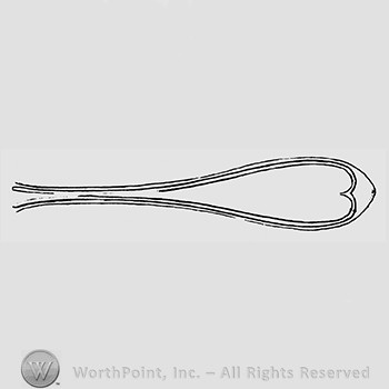 Mark with Silver Plated Pattern: Oval Thread; | #326708