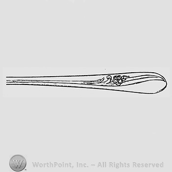 Mark with Silver Plated Pattern: Meadow Flower; | #326948