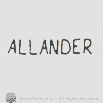 Mark with The word "ALLANDER". | #32810