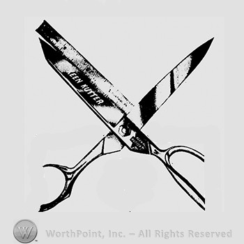 Mark with Silver Plated Pattern: Scissors; | #328621