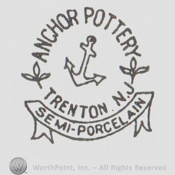 Mark with An anchor, the text "ANCHOR POTTERY | #32928