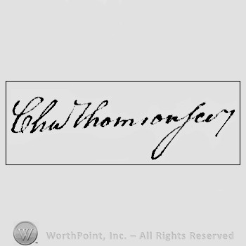 Mark with Signature: Charles Thompson. | #330291