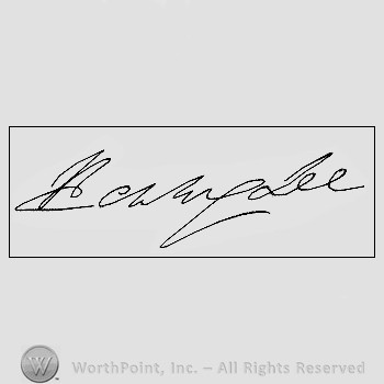 Mark with Signature: Henry Lee. | #330305