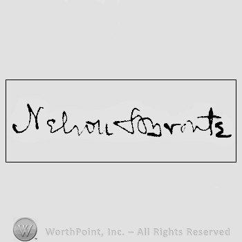 Mark with Signature: Horatio Nelson, Viscount. | #330326