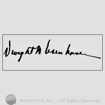 Mark with Signature: Dwight D. Eisenhower. | #330331