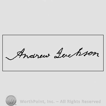 Mark with Signature: Andrew Jackson. | #330333