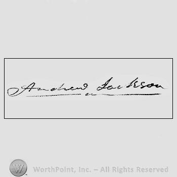Mark with Signature: Andrew Jackson. | #330334