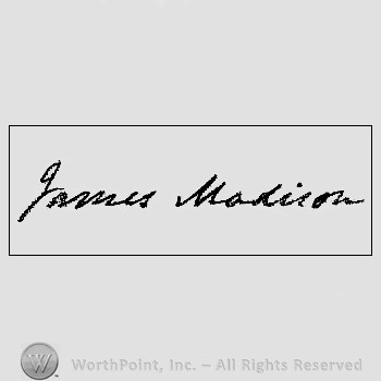 Mark with Signature: James Madison. | #330338