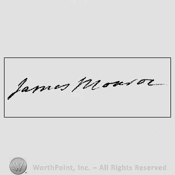 Mark with Signature: James Monroe. | #330339