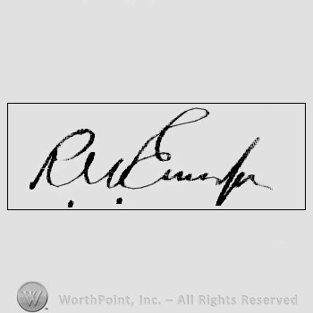 Mark with Signature: Ralph Waldo Emerson. | #330349