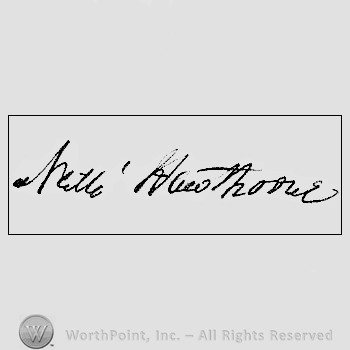 Mark with Signature: Nathaniel Hawthorne. | #330351