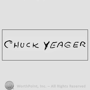 Mark with Signature: Chuck Yeager. | #330361