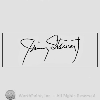 Mark with Signature: Jimmy Stewart. | #330369