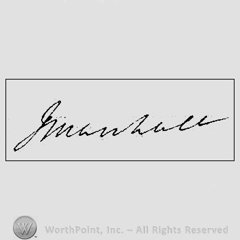 Mark with Signature: John Marshall. | #330387