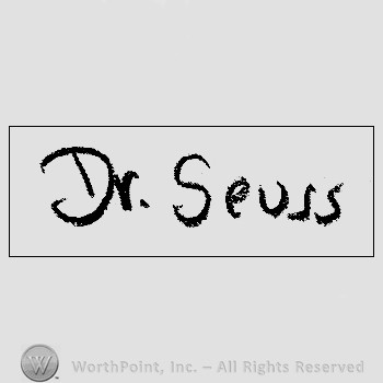 Mark with Signature: Theodor Seuss Geisel. | #330398