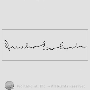 Mark with Signature: Amelia Earhart. | #330400