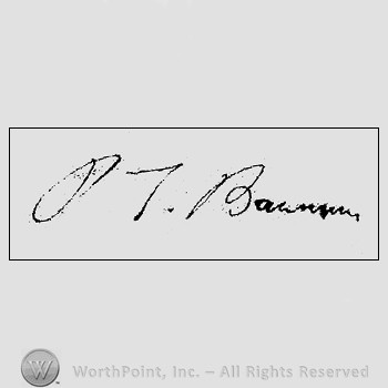 Mark with Signature: Phineas T. Barnum. | #330408