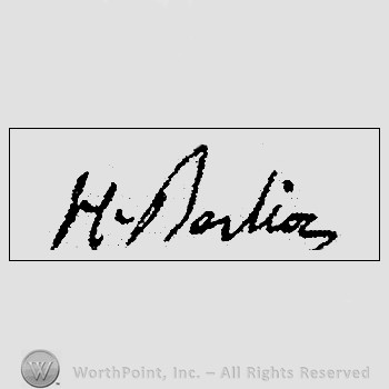 Mark with Signature: Hector Berlioz. | #330412