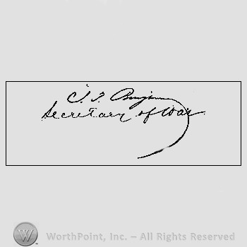 Mark with Signature: Judah Philip Benjamin. | #330436