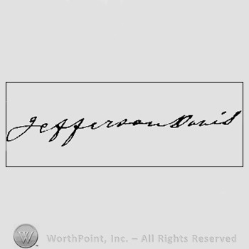 Mark with Signature: Jefferson Davis. | #330438