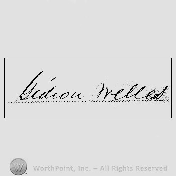 Mark with Signature: Gideon Welles. | #330452
