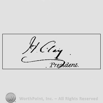 Mark with Signature: Henry Clay. | #330467