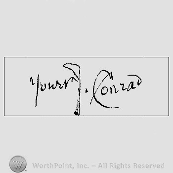 Mark with Signature: Joseph Conrad. | #330470