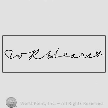 Mark with Signature: William Randolph Hearst. | #330494