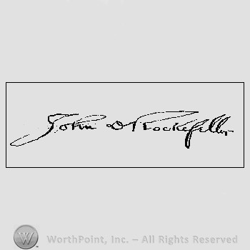Mark with Signature: John D. Rockefeller. | #330497