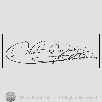 Mark with Signature: Niccolo Paganini. | #330564