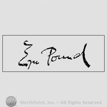 Mark with Signature: Ezra Pound. | #330570