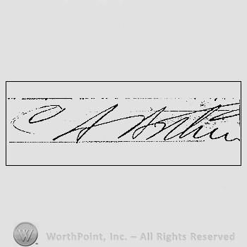 Mark with Signature: Chester A. Arthur. | #330574