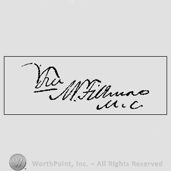 Mark with Signature: Millard Fillmore. | #330581