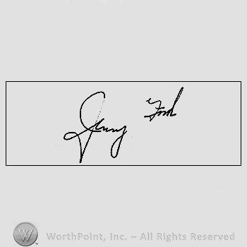 Mark with Signature: Gerald Rudolph Ford Jr. . | #330582