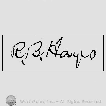 Mark with Signature: Rutherford B. Hayes. | #330589