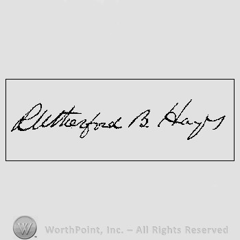 Mark with Signature: Rutherford B. Hayes. | #330590