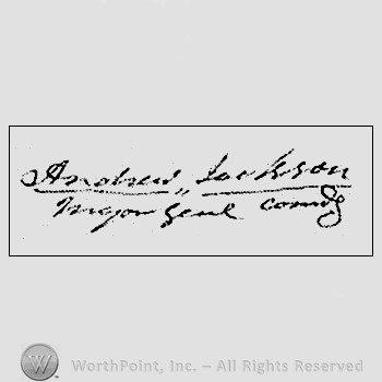 Mark with Signature: Andrew Jackson. | #330592