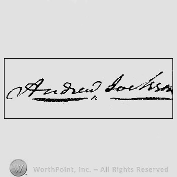 Mark with Signature: Andrew Jackson. | #330594
