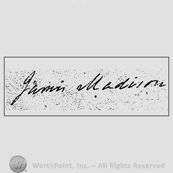 Mark with Signature: James Madison. | #330607