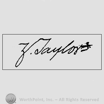 Mark with Signature: Zachary Taylor. | #330620