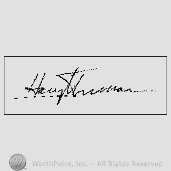 Mark with Signature: Harry S. Truman. | #330623